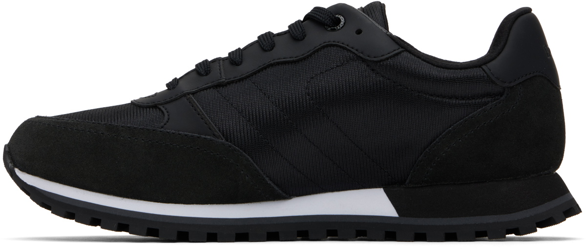 BOSS Black Mixed-Material Sneakers BOSS