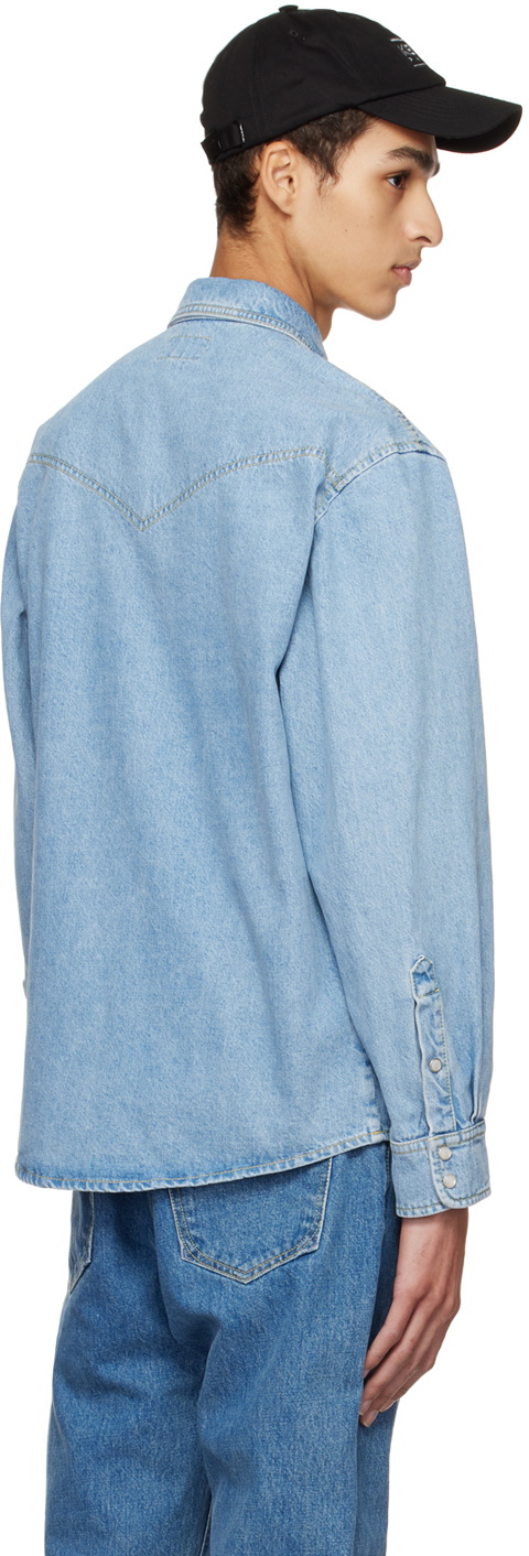 Kenzo Blue Kenzo Paris Western Denim Shirt Kenzo