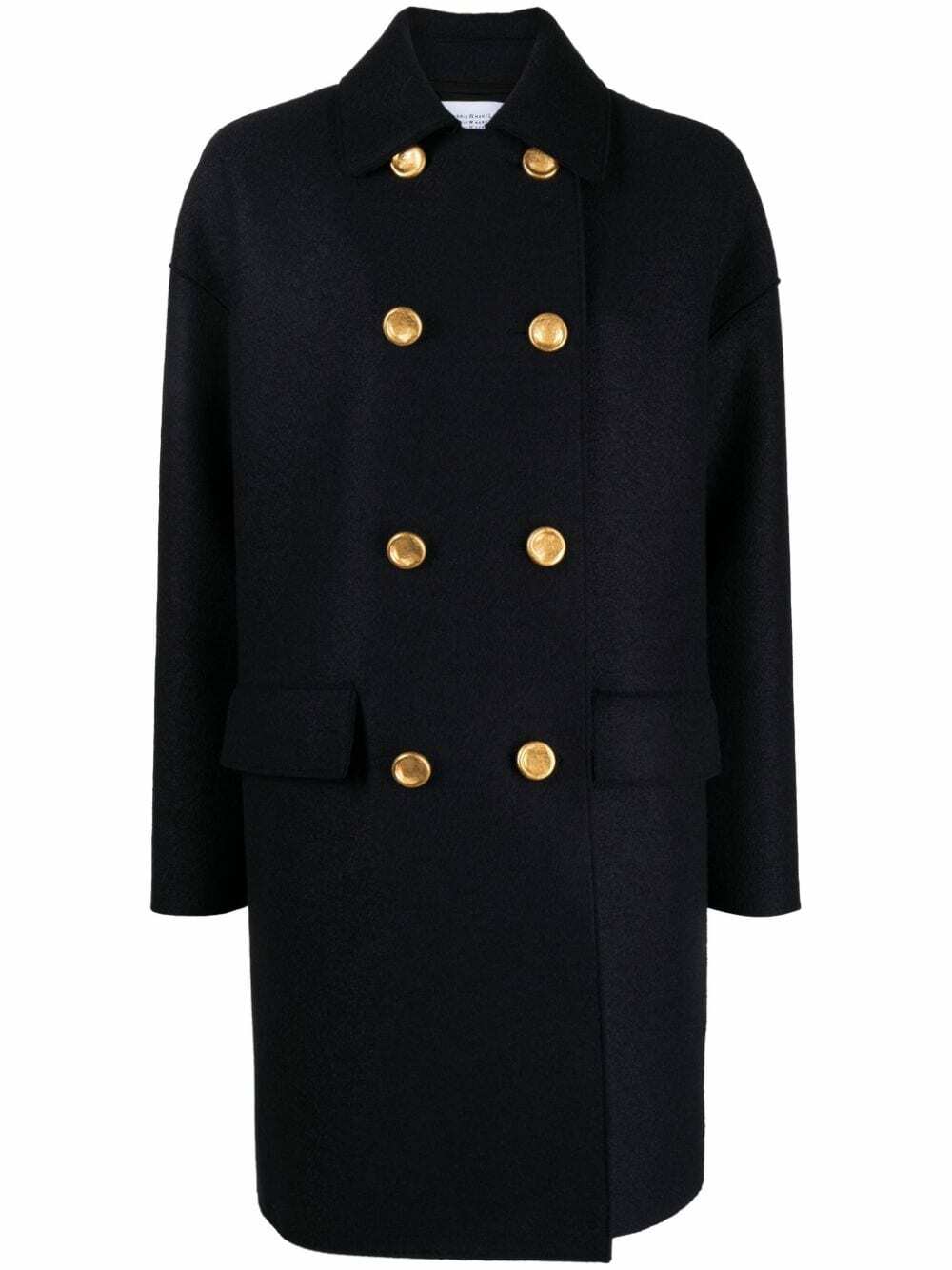 HARRIS WHARF LONDON - Wool Double-breasted Coat Harris Wharf London