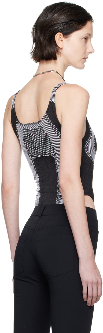 MISBHV Black & White Jacquard Bodysuit MISBHV