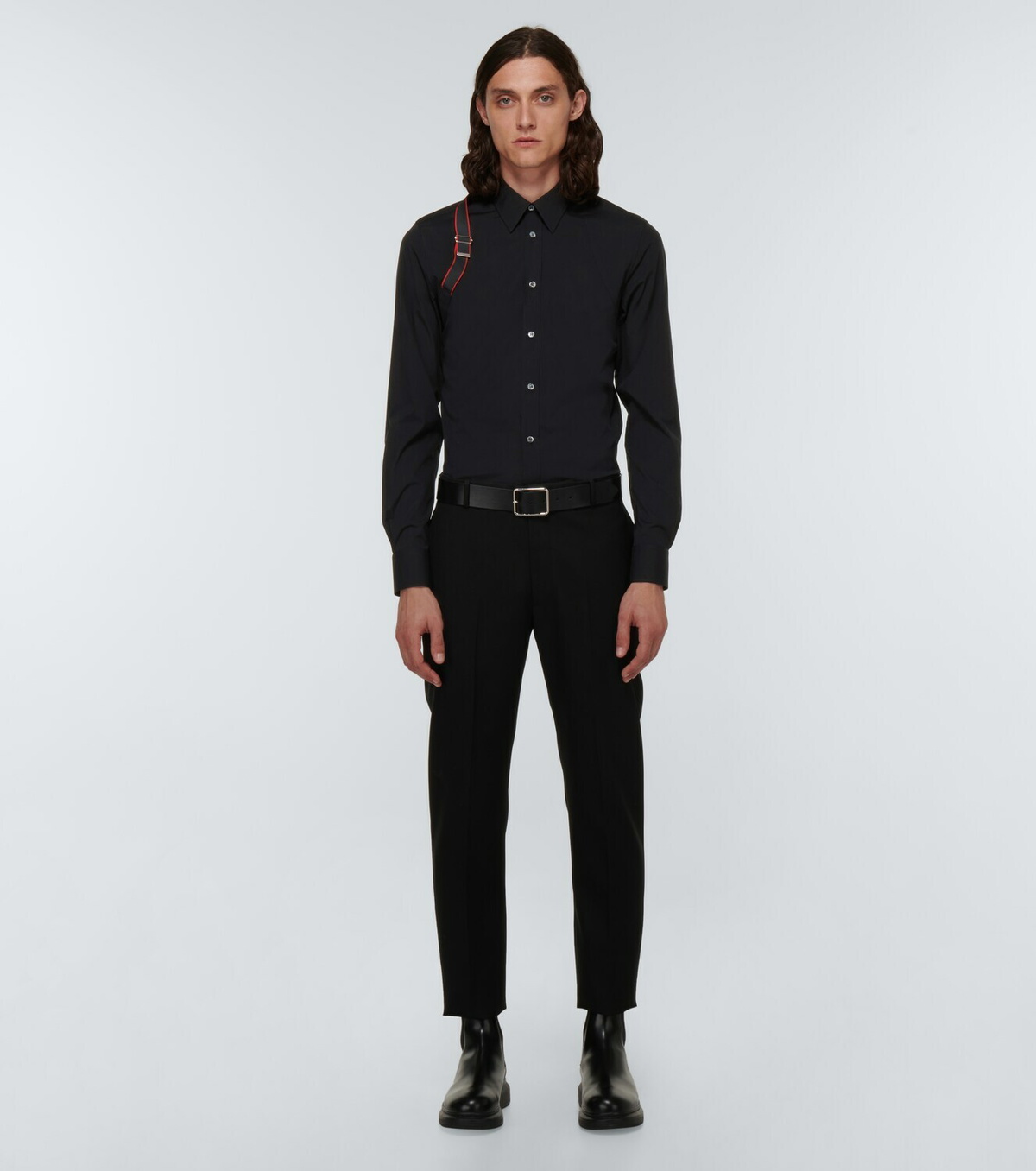 Alexander McQueen - Signature Harness cotton-blend shirt Alexander McQueen