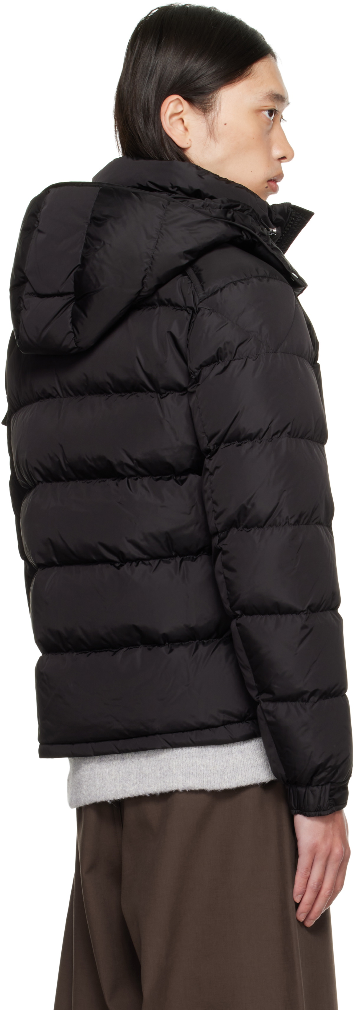 Moncler Black Maya Matte Short Down Jacket Moncler