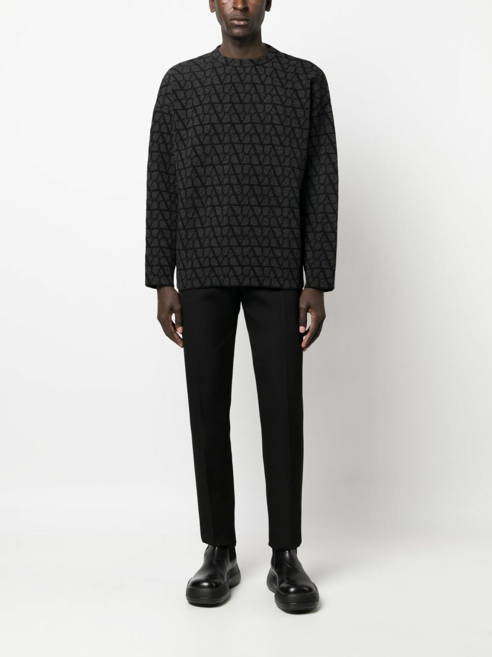 VALENTINO - Wool Textured Sweater Valentino