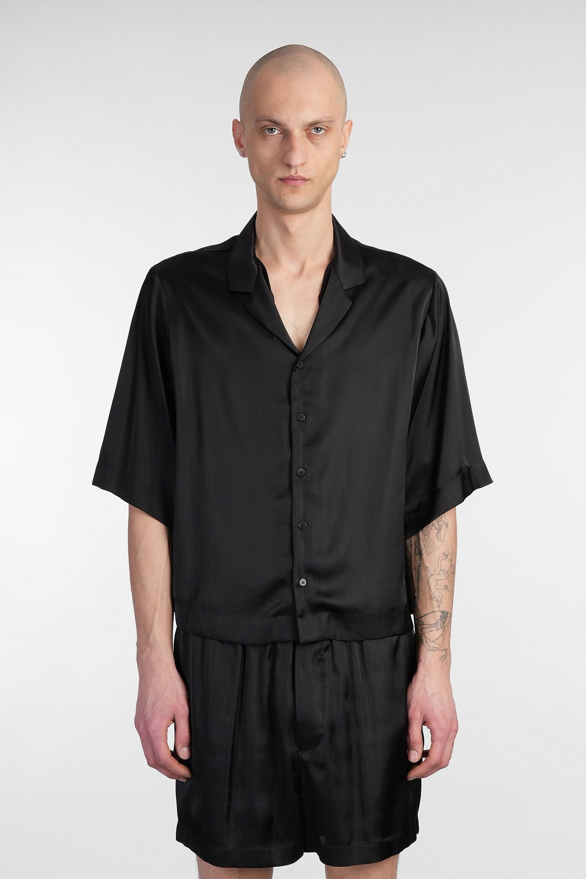 Sapio N 38 Shirt In Black Triacetate SAPIO