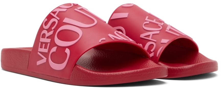 Versace Jeans Couture Red Logo Sandals Versace