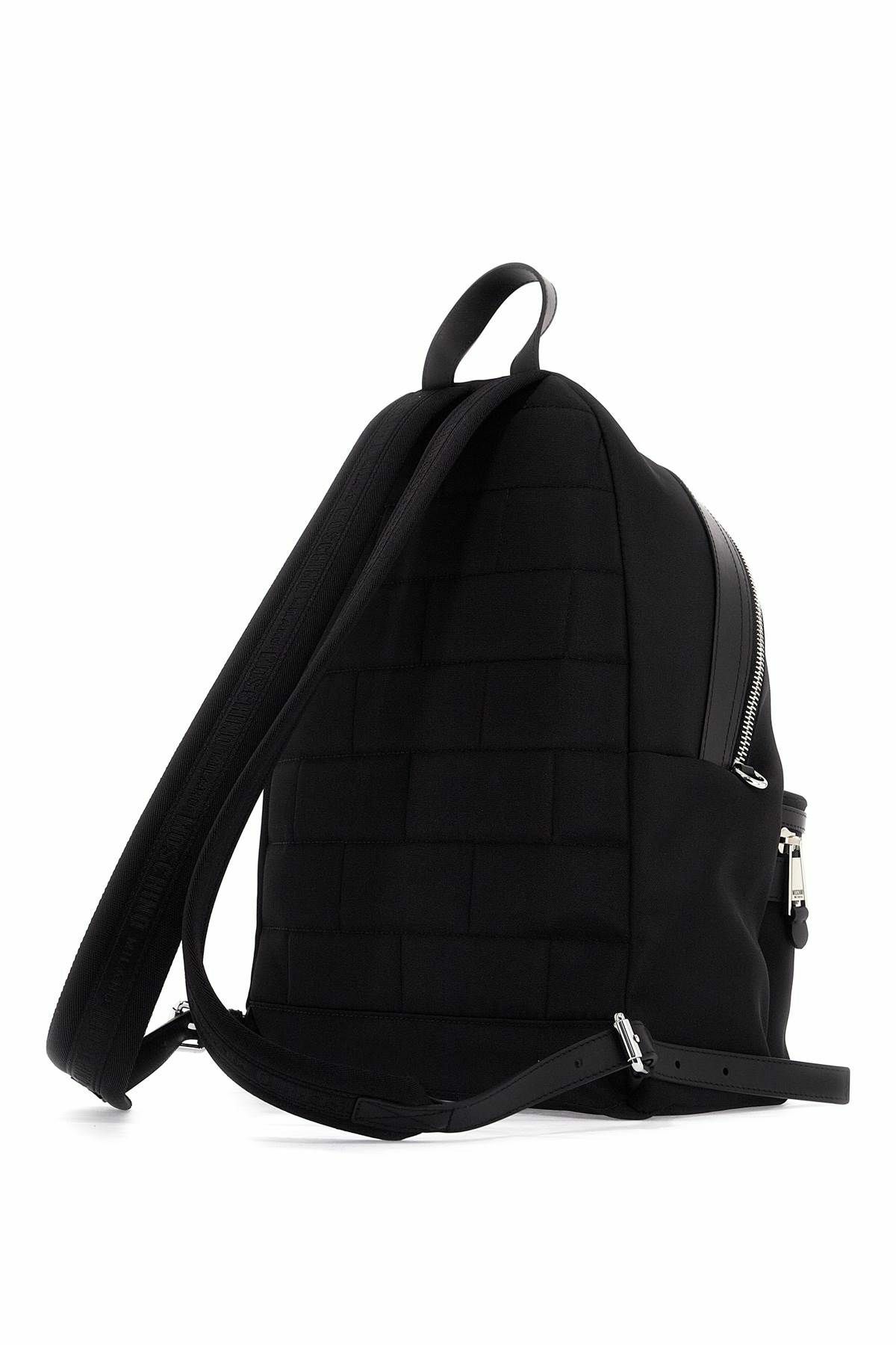 MOSCHINO nylon backpack for everyday Black Moschino