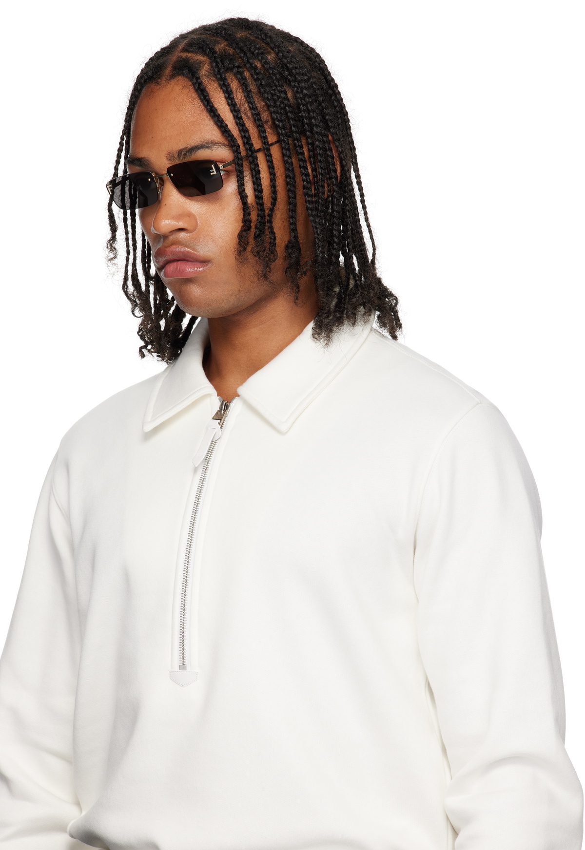 Fendi Gold 'Fendi First' Crystal Sunglasses Fendi