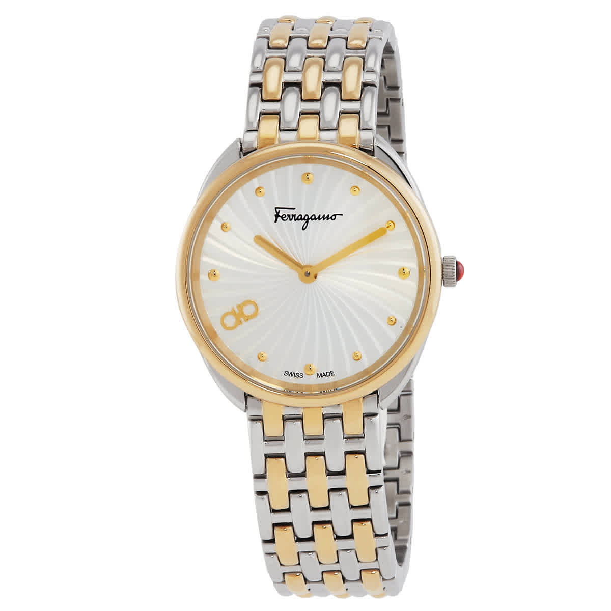 Ferragamo Cuir Quartz Silver Dial Ladies Watch SFYN00920 Salvatore ...