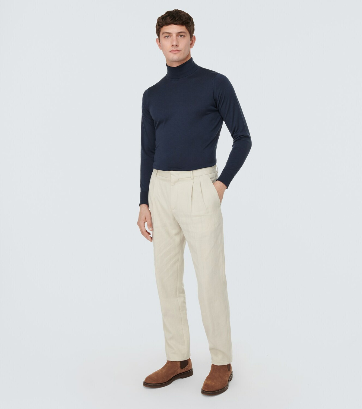 John Smedley Richards wool turtleneck sweater John Smedley