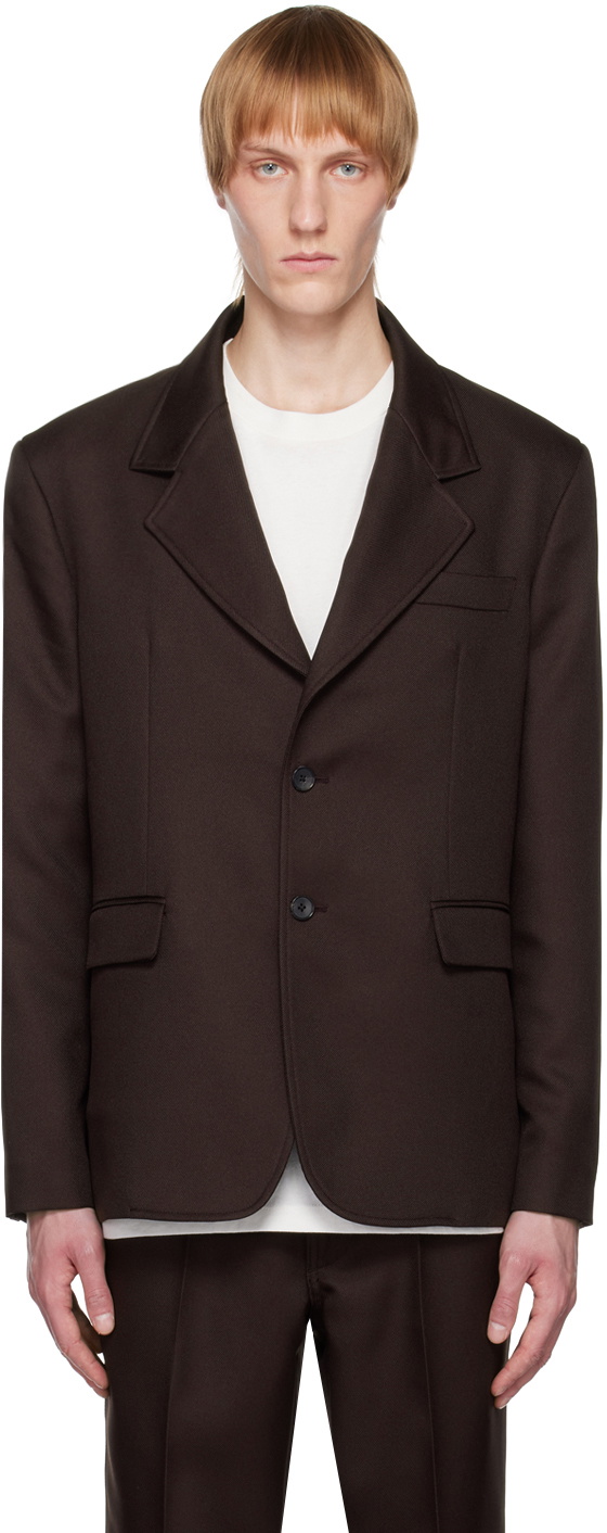 Second/Layer Brown Valluco Blazer Second/Layer