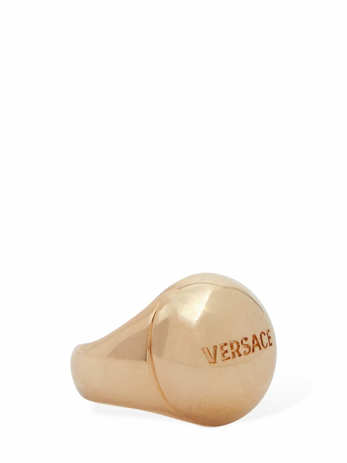 VERSACE - Logo Lettering Bold Ring Versace