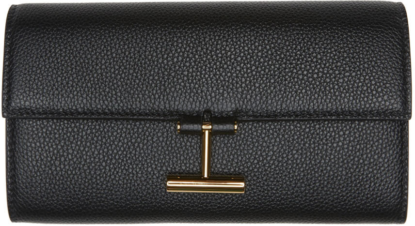 TOM FORD Black Padlock 2-in-1 Envelope Wallet TOM FORD