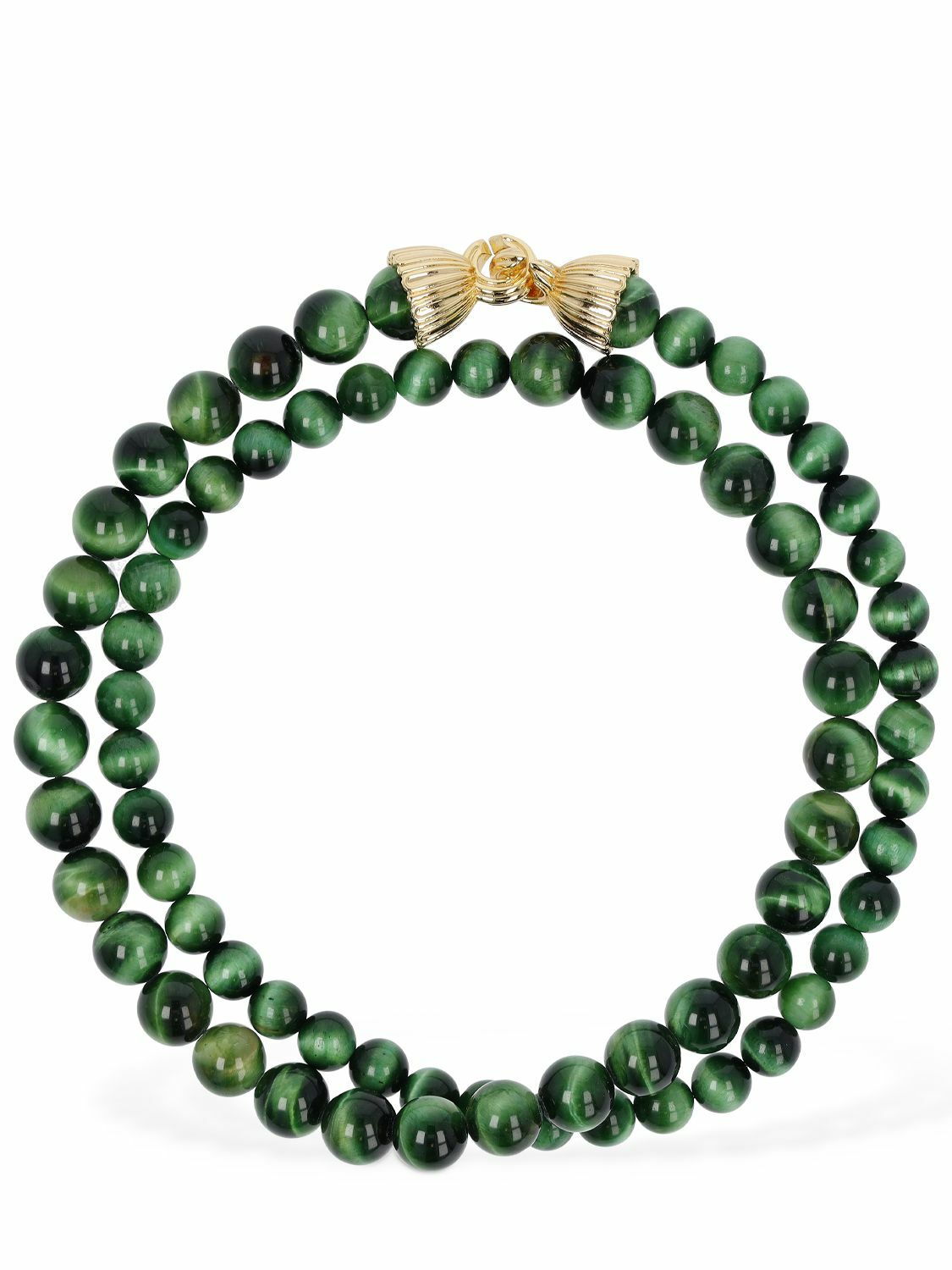 TIMELESS PEARLY - Malachite Double Wrap Collar Necklace Timeless Pearly TIMELESS PEARLY - Malachite Double Wrap Collar Necklace Timeless Pearly