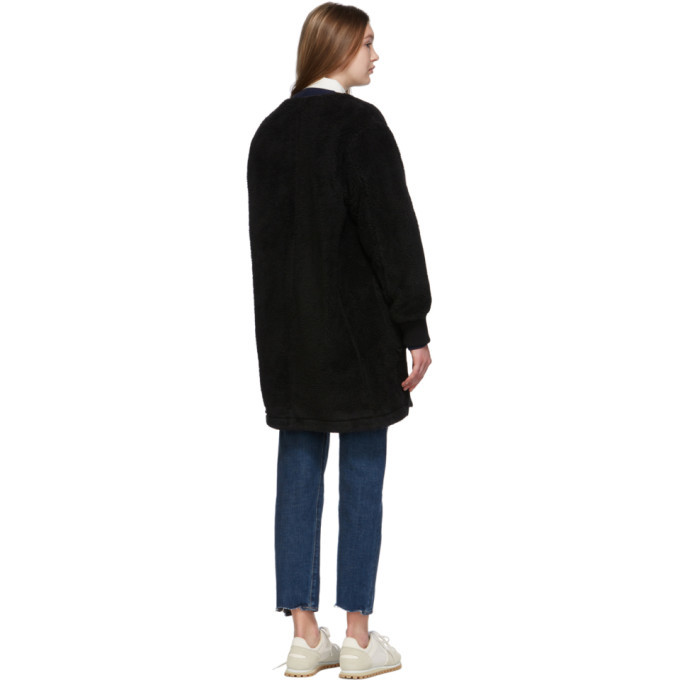 Chimala Reversible Black Fleece Coat Chimala