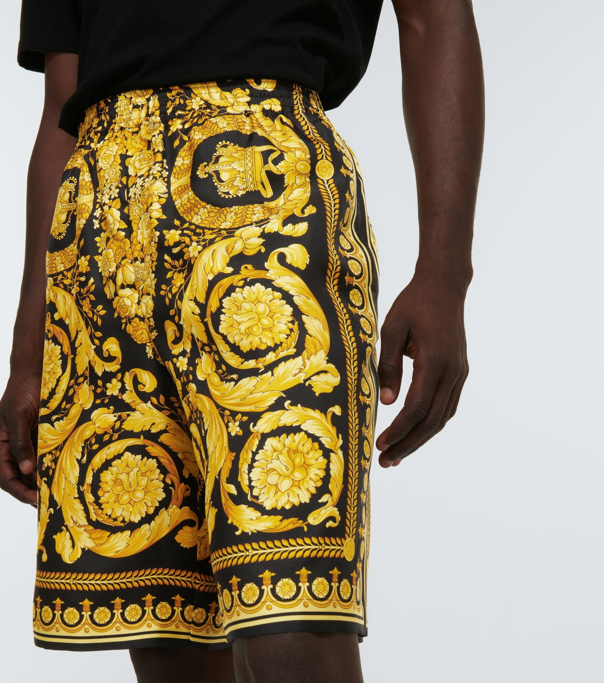 Versace - Printed silk shorts Versace