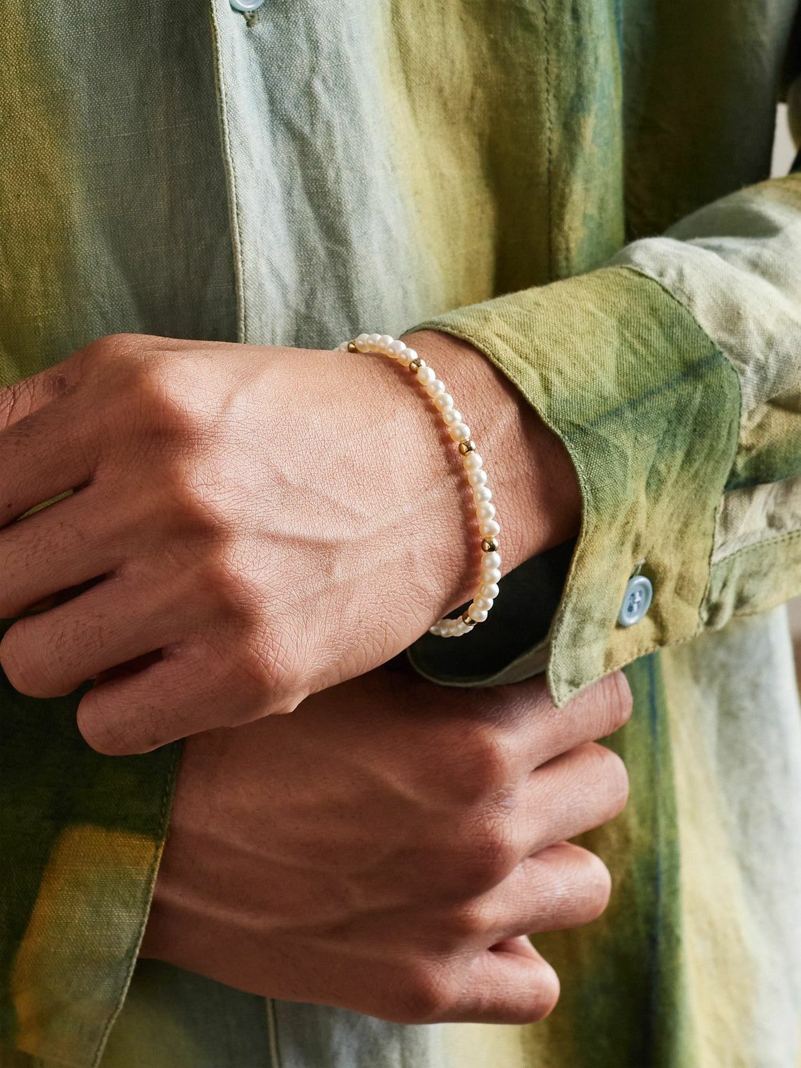 éliou - Lim Gold-Plated Pearl Bracelet éliou