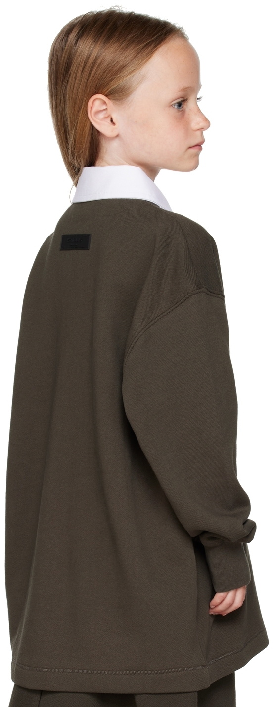 Essentials Kids Gray '1977' Rugby Polo Essentials