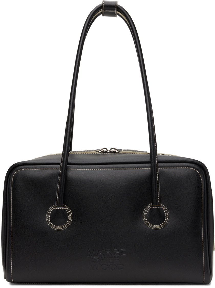 Marge Sherwood Black Soft Boston Bag Marge Sherwood