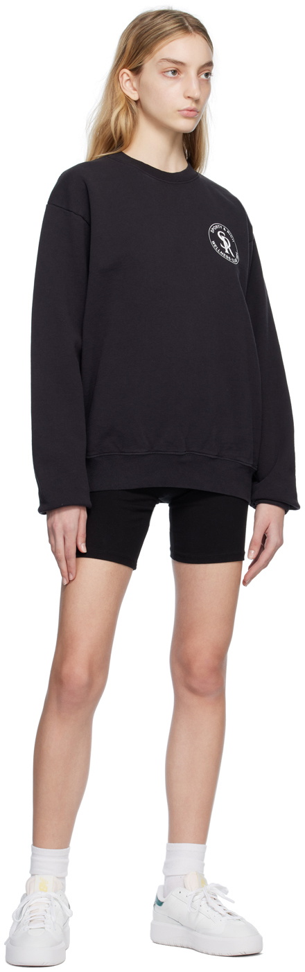 Sporty & Rich Black 'S&R' Sweatshirt Sporty & Rich