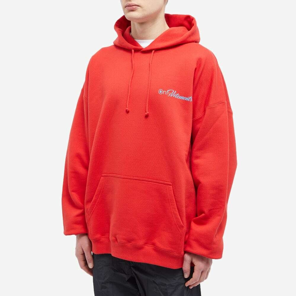 Vetements Men's Only Hoody in Red Vetements
