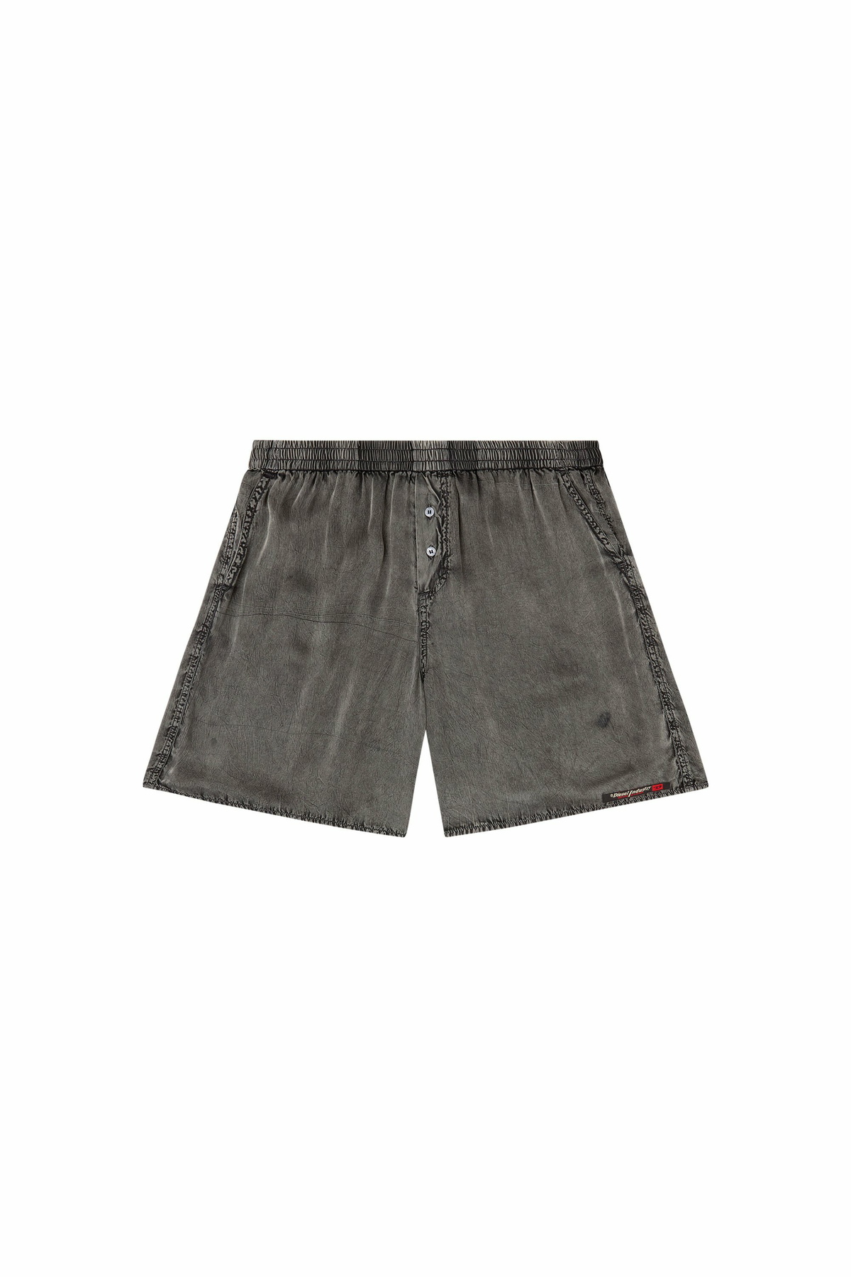Diesel Extra-long boxer shorts with denim effect - Pants Mens in Grey ...