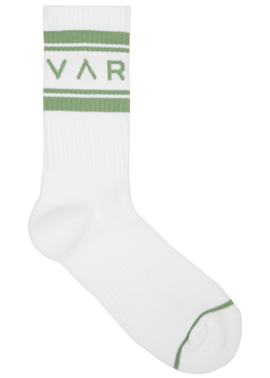 Varley Astley Logo-intarsia Jersey Socks White Varley