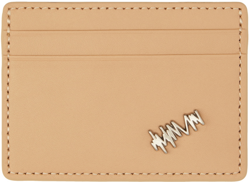 ADER error Beige Logo Card Holder ADER error
