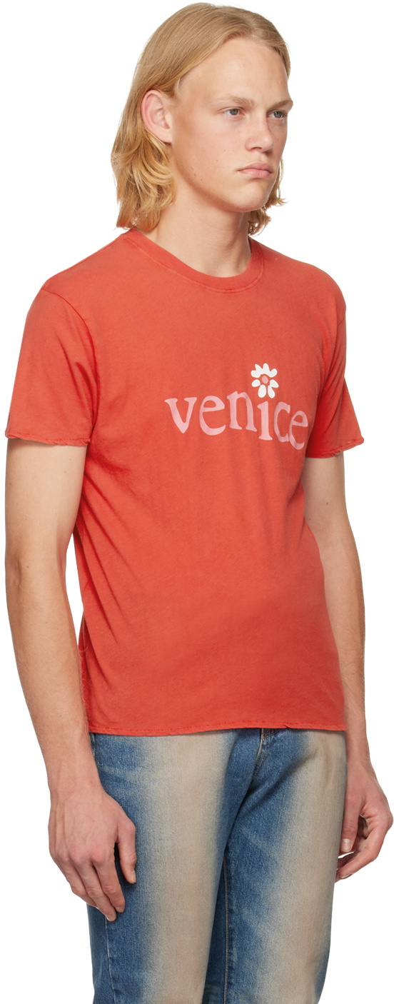 ERL Red 'Venice' T-Shirt ERL