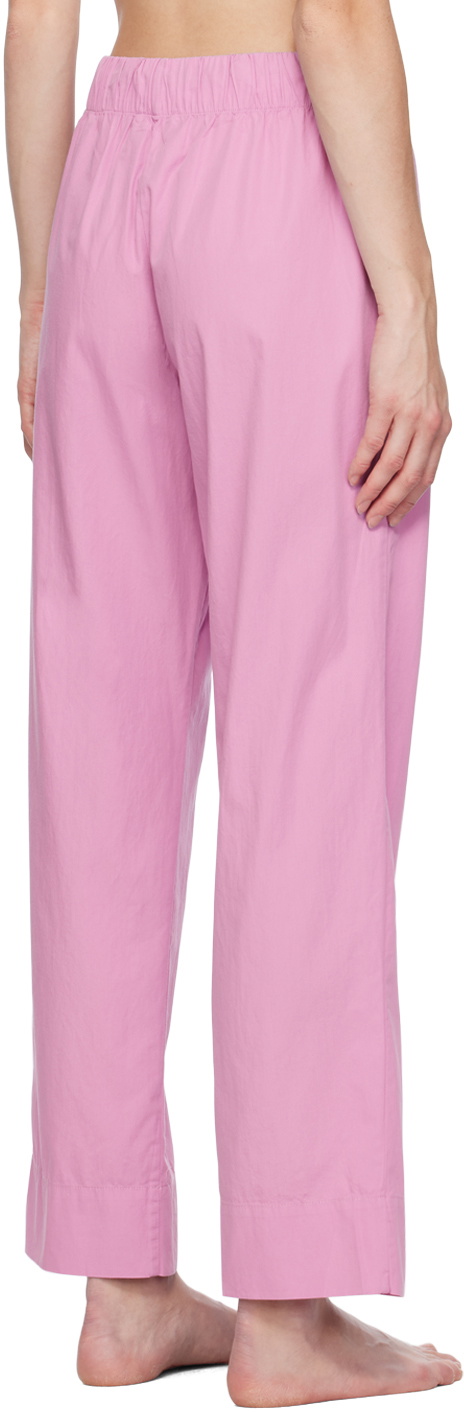 Tekla Pink Drawstring Pyjama Pants Tekla Fabrics