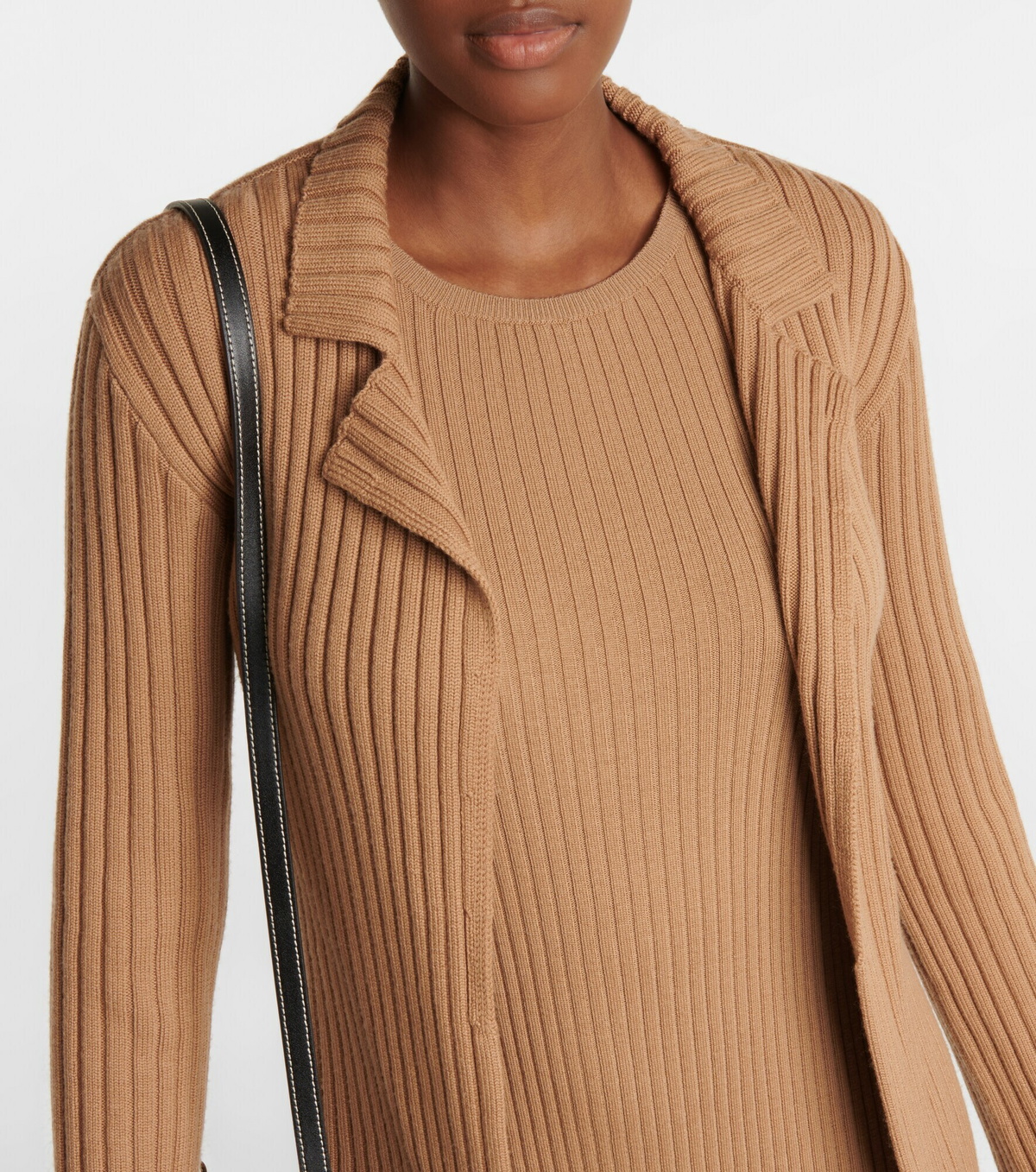 Chloe - Ribbed-knit wool and cashmere cardigan Chloe