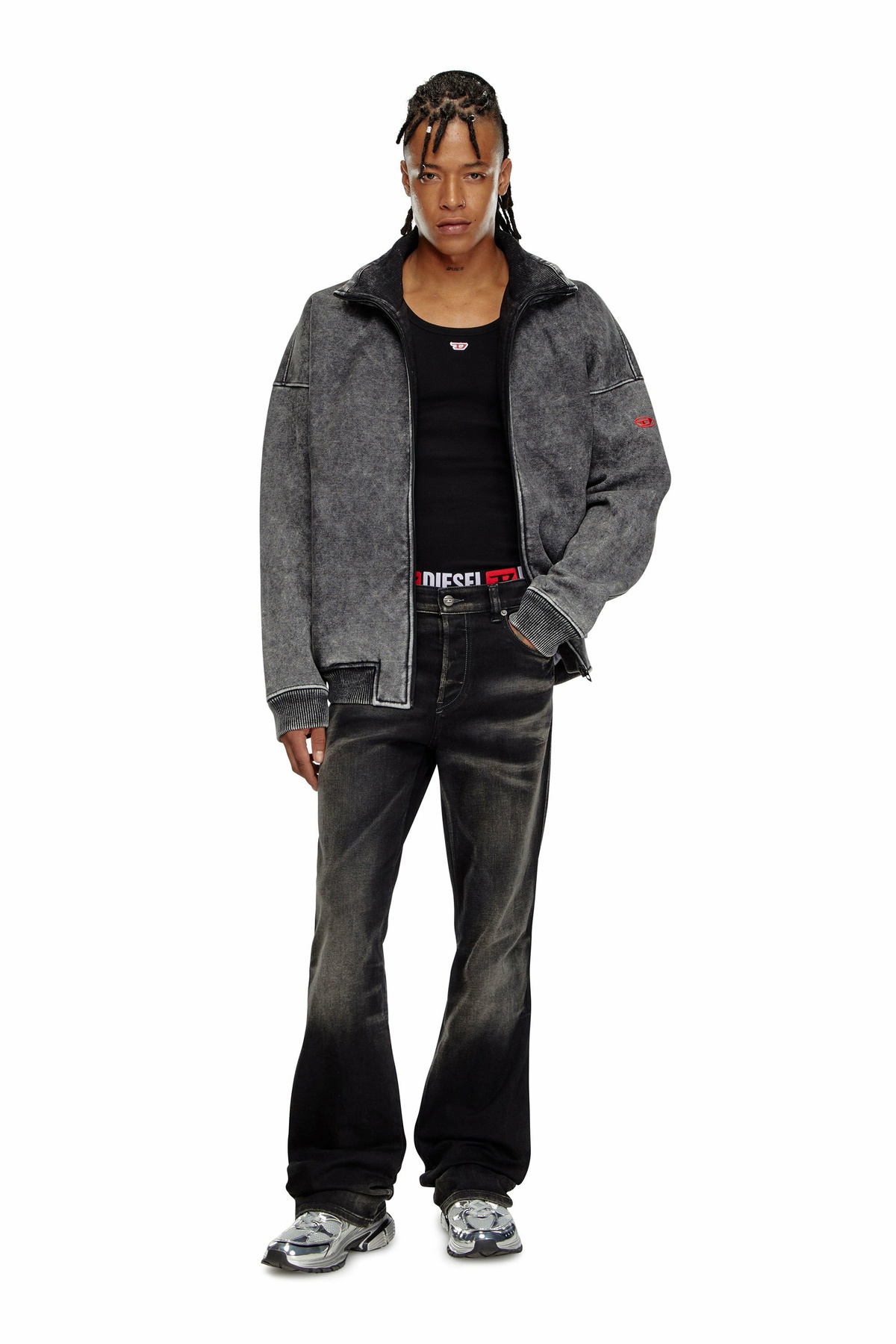 Diesel Bootcut Jeans - 1998 D-Buck - Jeans Mens in Black Diesel