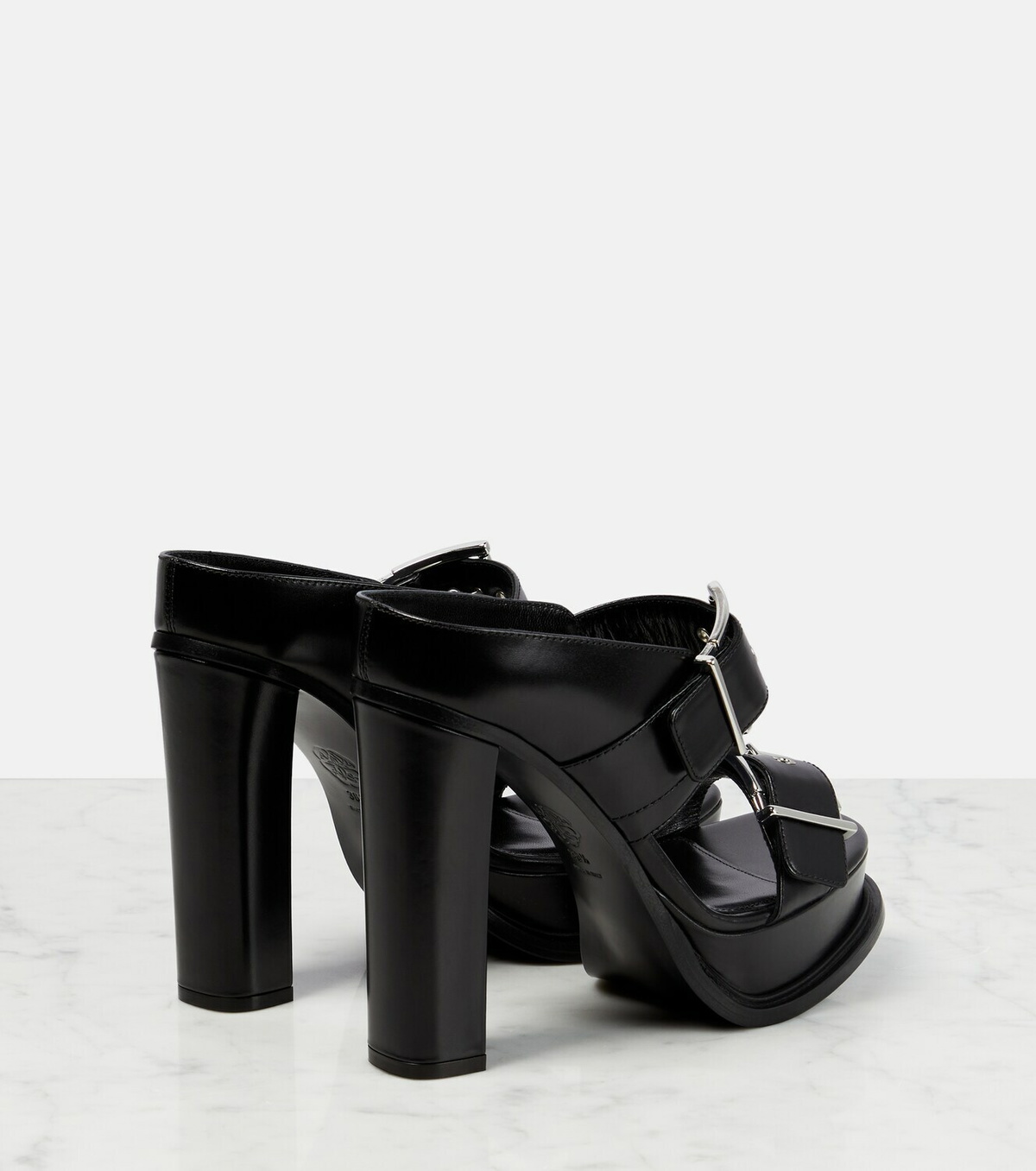 Alexander McQueen Platform leather mules Alexander McQueen