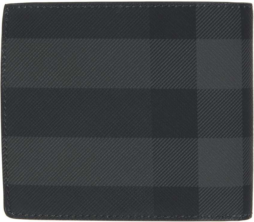 Burberry Black & Gray Check Wallet Burberry