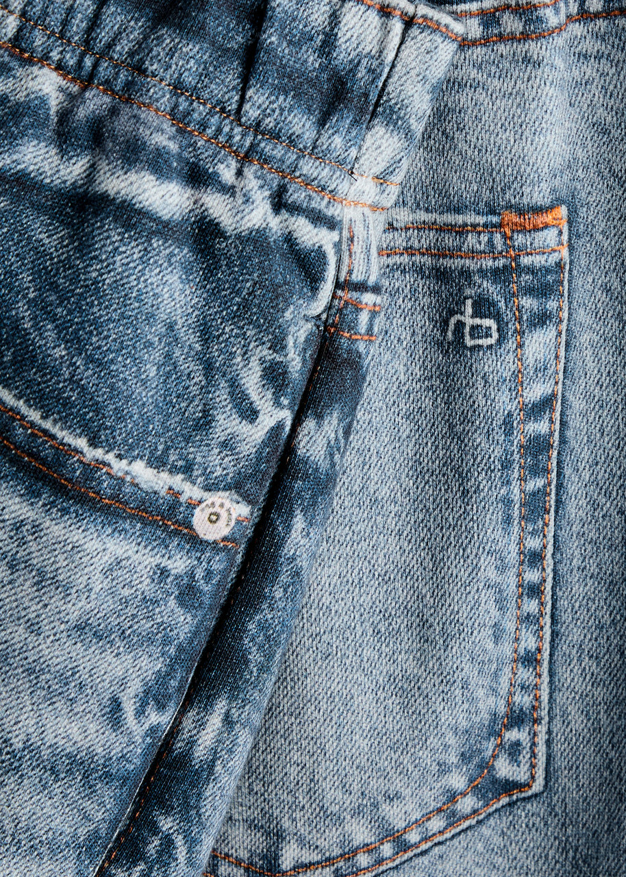 Rag & Bone Miramar Jeans-print Cotton Sweatpants Blue Rag and Bone