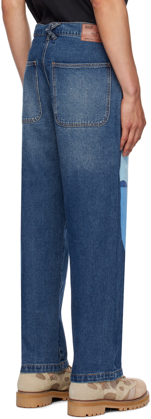 KidSuper Blue Face Jeans KidSuper