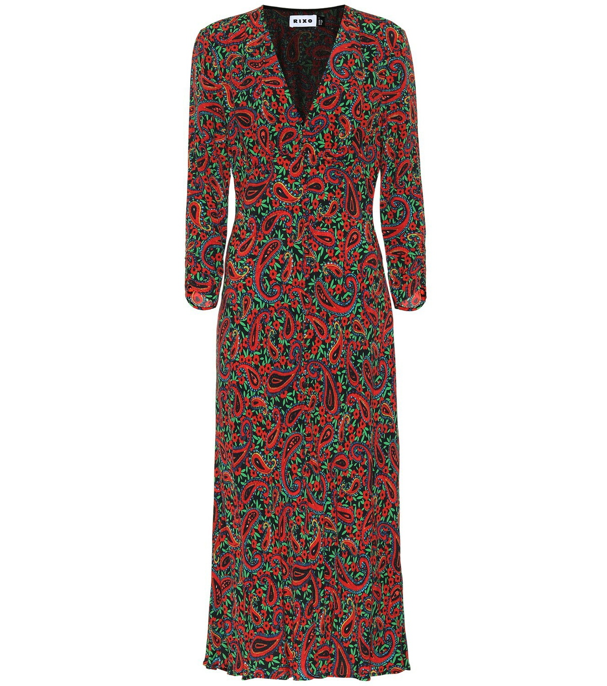 Rixo Katie printed crêpe midi dress Rixo
