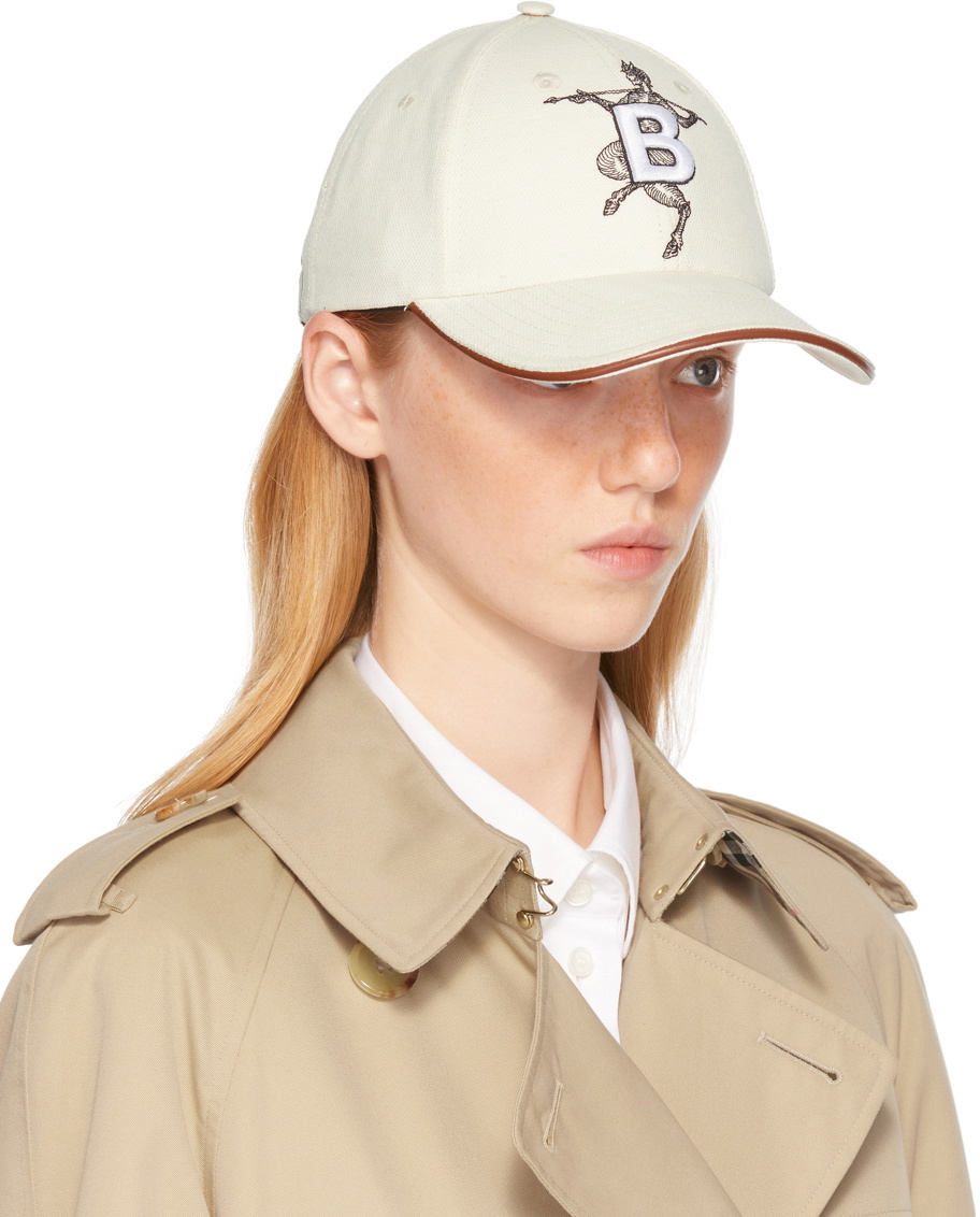 Burberry Off-White Mythical Alphabet 'B' Faun Cap Burberry