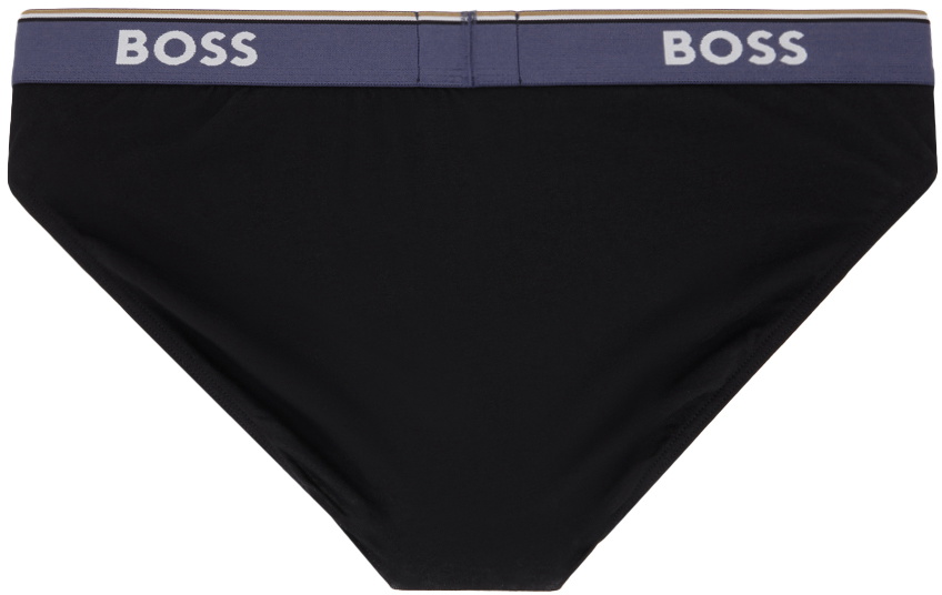 BOSS Three-Pack Black Briefs BOSS