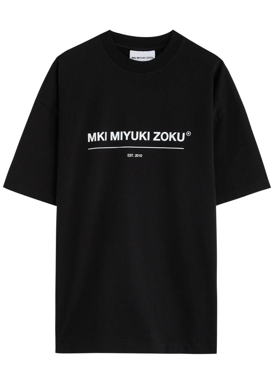 Mki Miyuki Zoku Logo-print Cotton T-shirt Black MKI Miyuki-Zoku