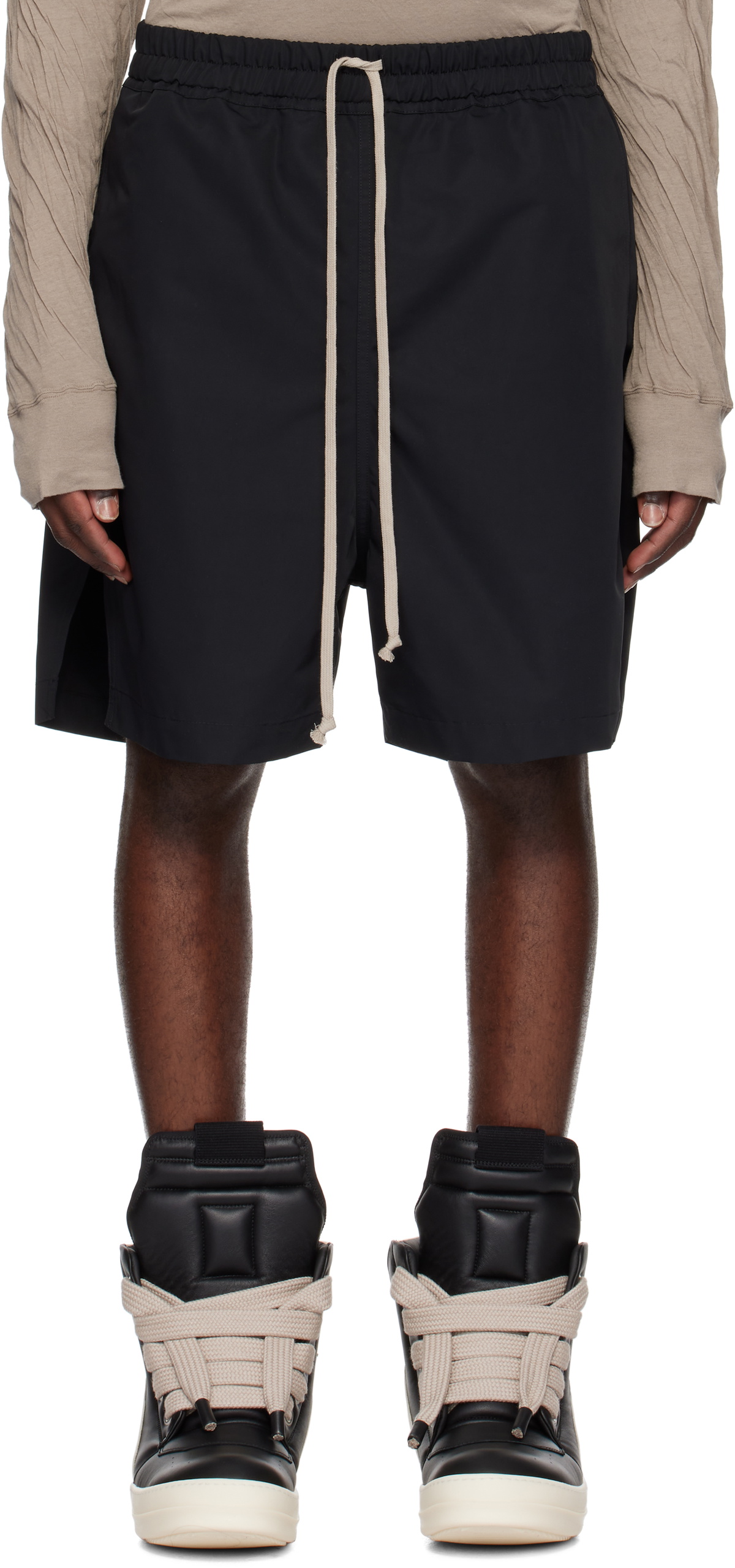 Rick Owens Black Hollywood Boxers Shorts Rick Owens