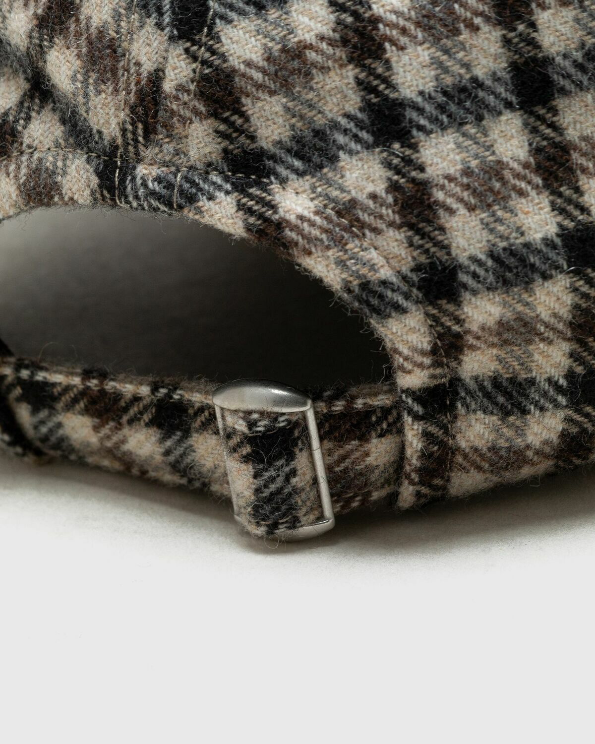 Woolrich Check Baseball Cap Brown/White Caps Woolrich