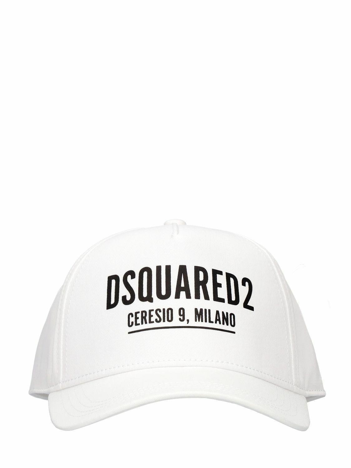 DSQUARED2 Logo Rubberized Cotton Baseball Cap Dsquared2