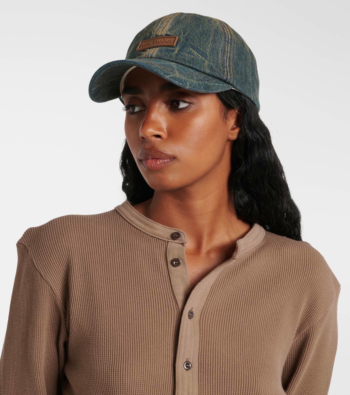 Acne Studios Logo denim baseball cap Acne Studios