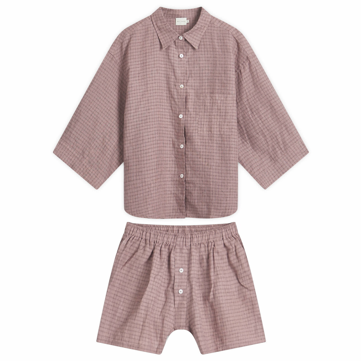 Deiji Studios Women's 03 Set in Musk Check Deiji Studios