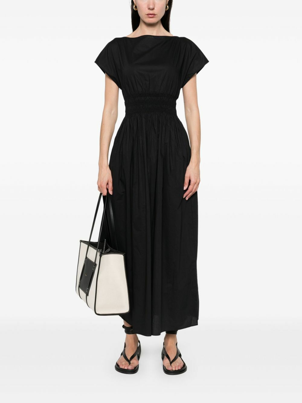 Matteau Shirred-Waist Midi Dress Matteau