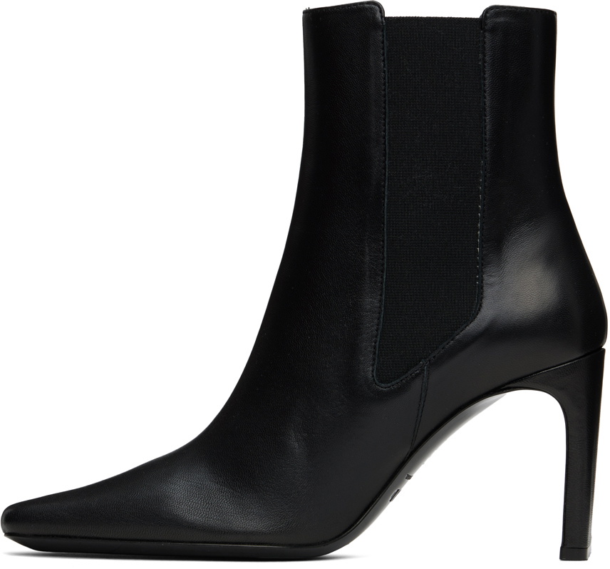 Staud Black Wally High Heeled Ankle Boots Staud