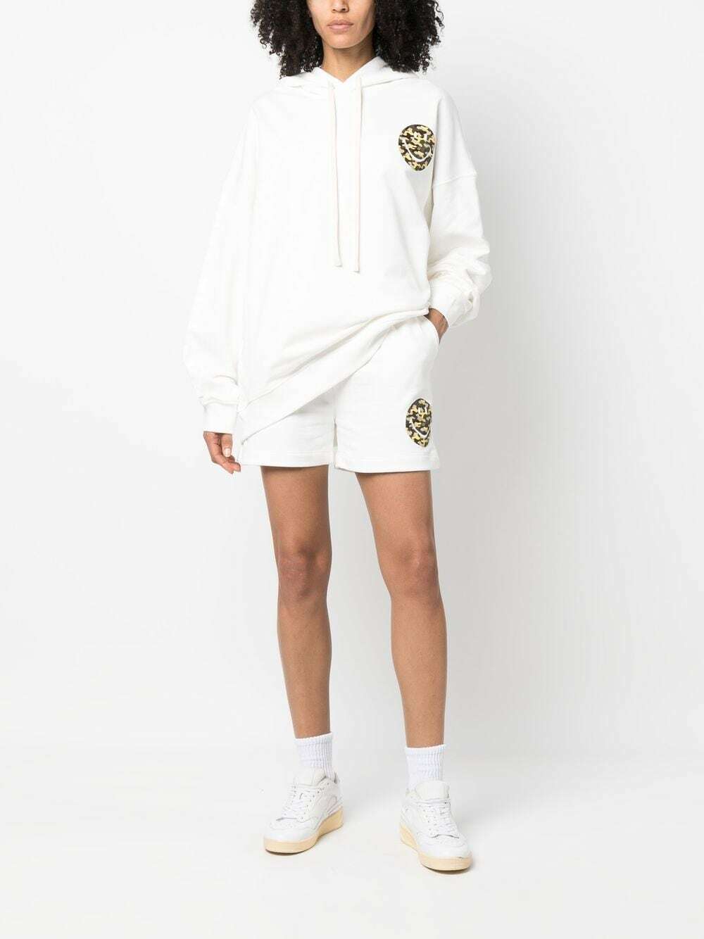 JOSHUA SANDERS - Smiley Logo Cotton Hoodie Joshua Sanders
