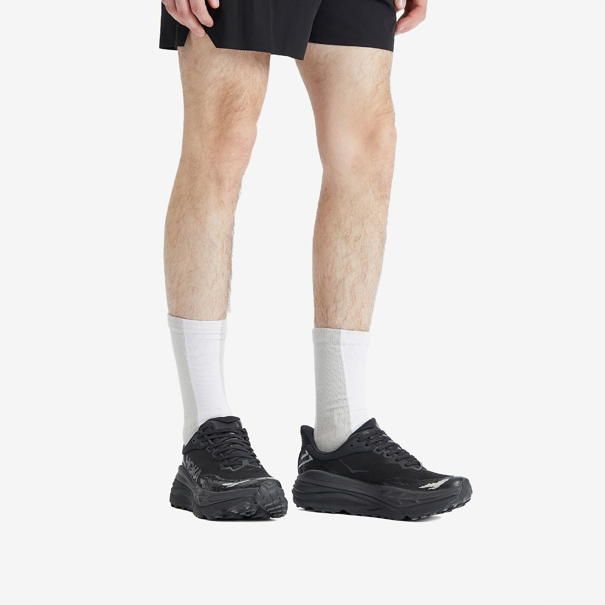 HOKA ONE ONE Men's M Stinson 7 Sneaker in Black/Black Hoka One One