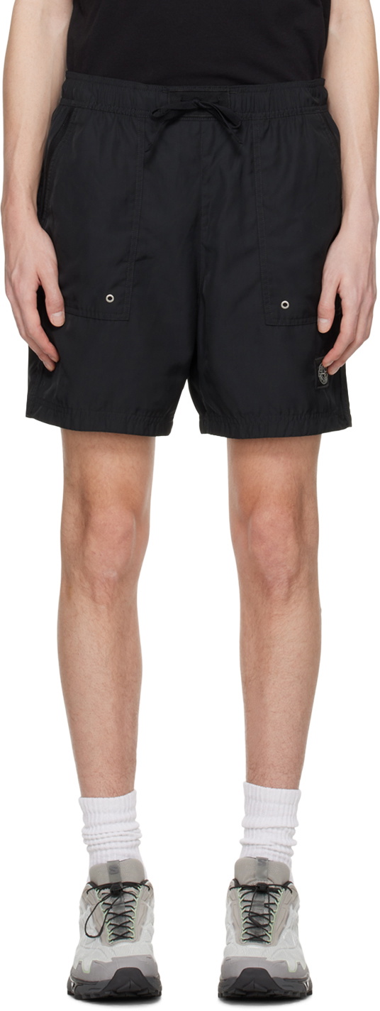 Stone Island Black Patch Shorts Stone Island