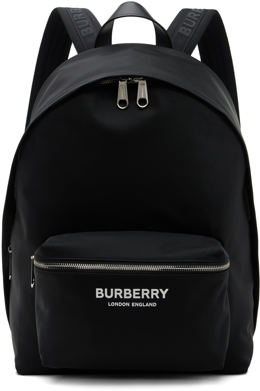 Burberry Black Print Backpack Burberry
